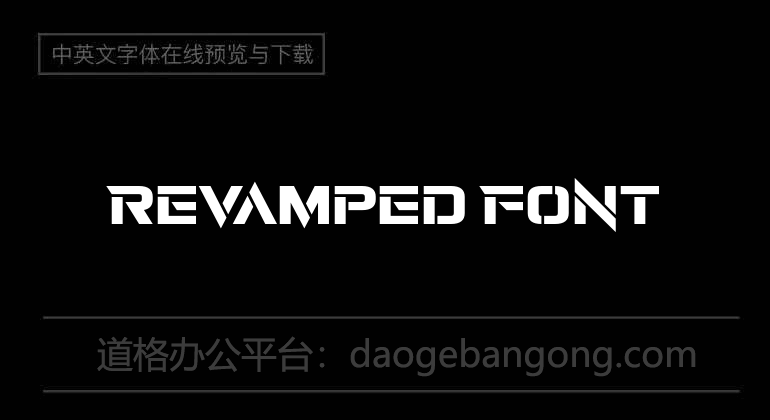 Revamped Font字体-英文字体免费字体下载在线转换-道格办公