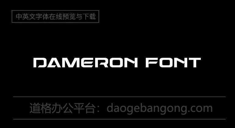 Dameron Font字体-英文字体免费字体下载在线转换-道格办公