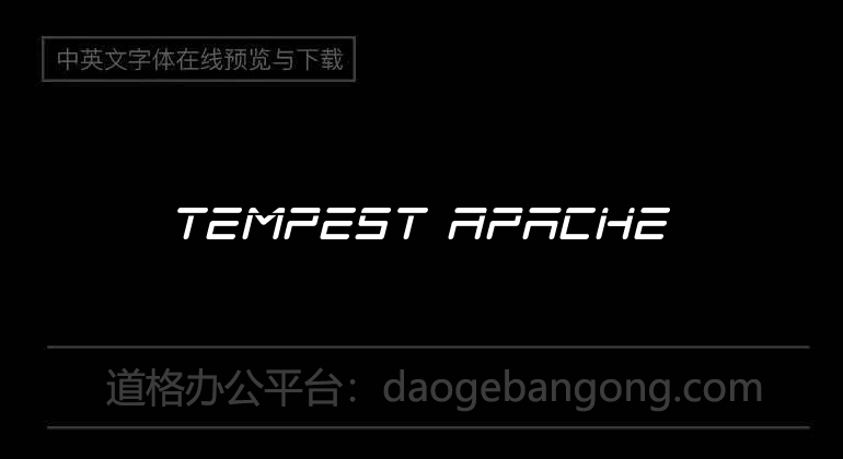 Tempest Apache字体-英文字体免费字体下载在线转换-道格办公