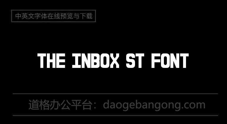 The Inbox St Font字体-英文字体免费字体下载在线转换-道格办公