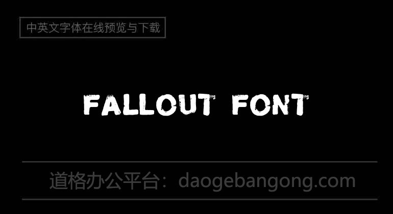 Fallout Font字体-英文字体免费字体下载在线转换-道格办公