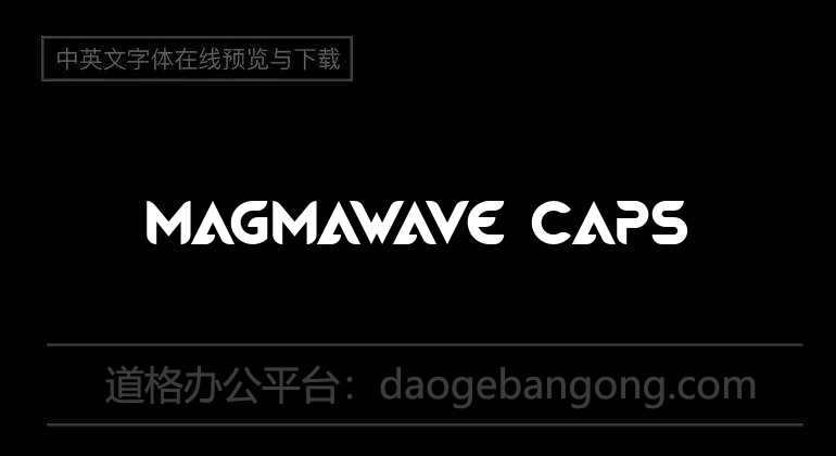 Magmawave Caps字体-alphadesigner出品免费字体下载在线转换-道格办公