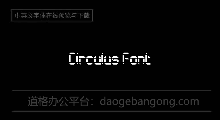 Circulus Font字体-英文字体免费字体下载在线转换-道格办公