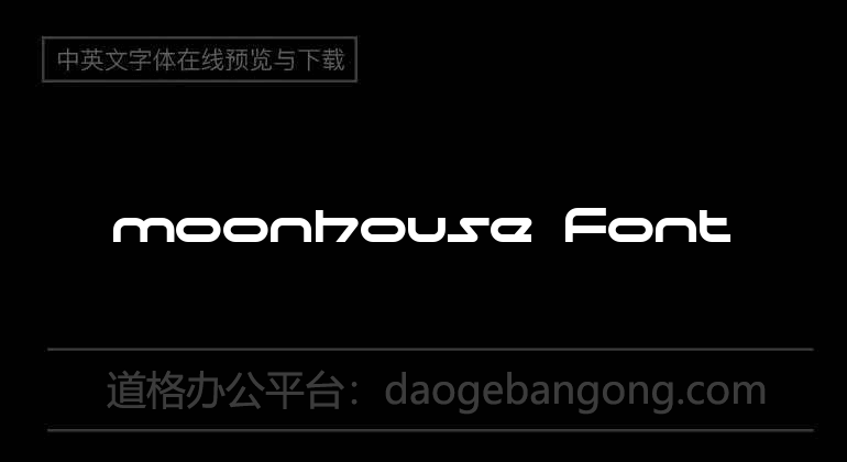 moonhouse Font字体-英文字体免费字体下载在线转换-道格办公