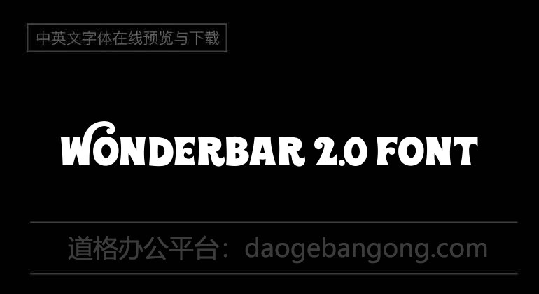 Wonderbar 2.0 Font字体-英文字体免费字体下载在线转换-道格办公