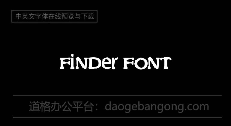 Finder Font字体-英文字体免费字体下载在线转换-道格办公