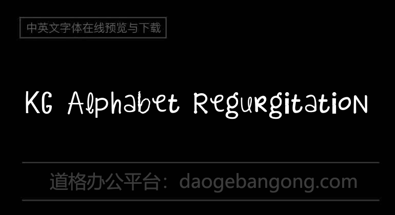 KG Alphabet Regurgitation字体-Kimberly Geswein出品免费字体下载在线转换-道格办公