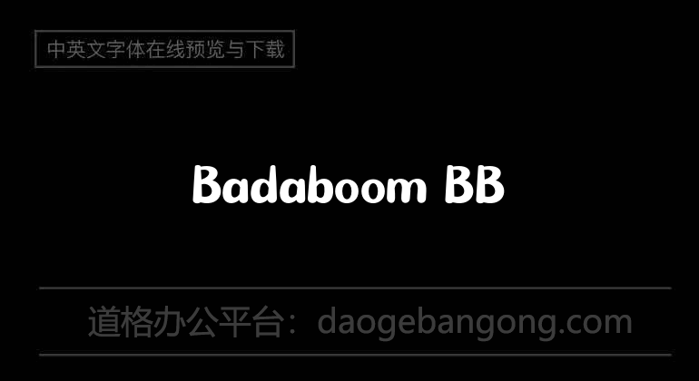 Badaboom BB字体-Blambot出品免费字体下载在线转换-道格办公