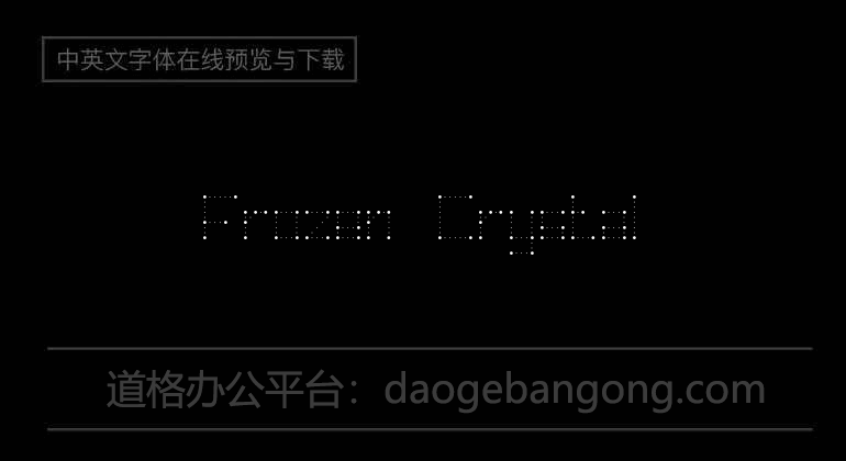 Frozen Crystal字体-Iconian Fonts出品免费字体下载在线转换-道格办公