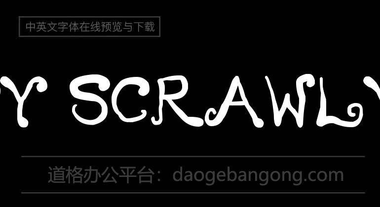 Creepy Scrawly Font字体-英文字体免费字体下载在线转换-道格办公