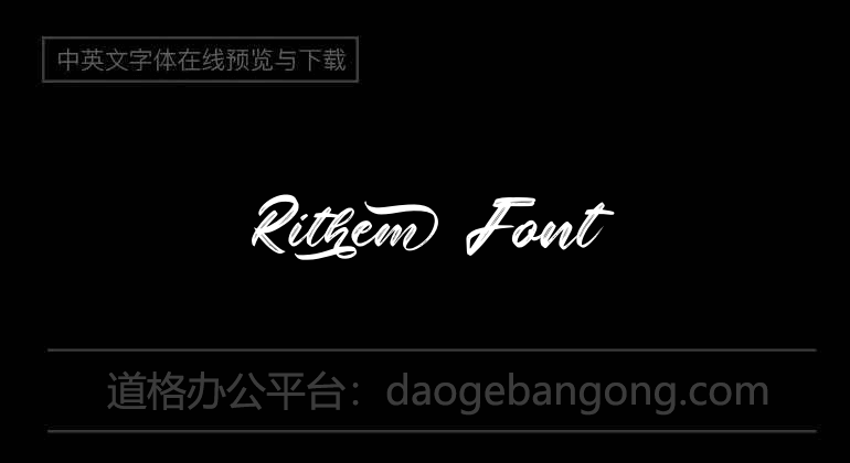 Rithem Font字体-英文字体免费字体下载在线转换-道格办公