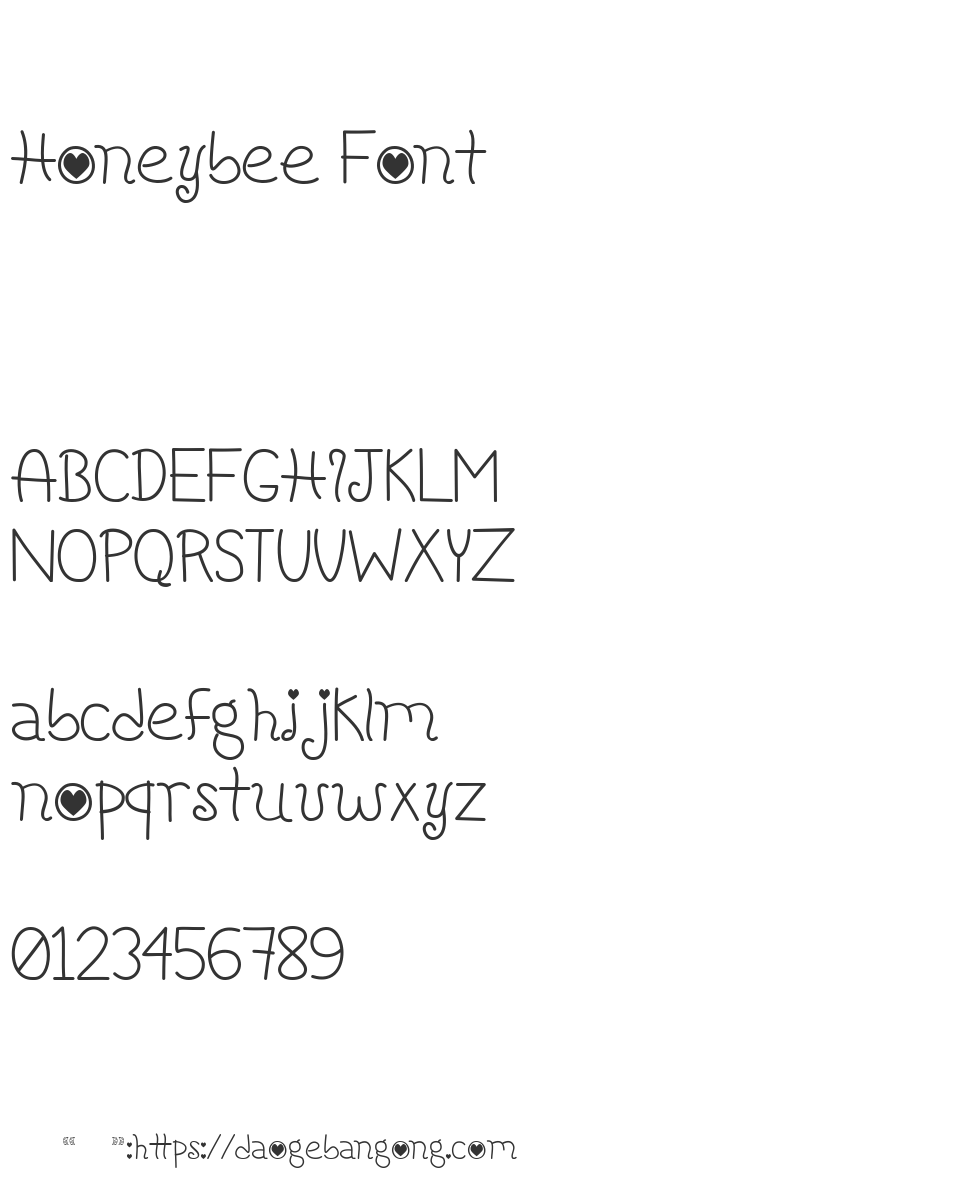 Honeybee Font字体-英文字体免费字体下载在线转换-道格办公