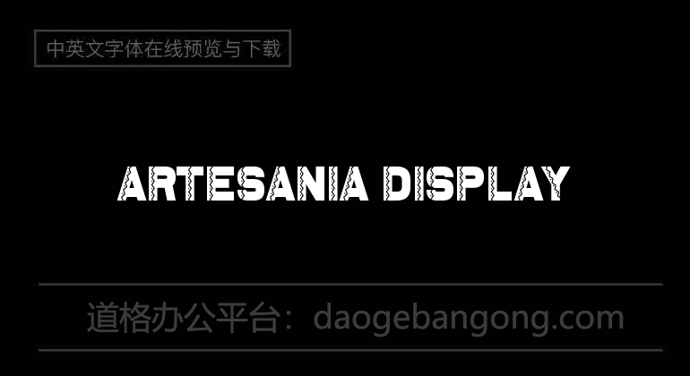 Artesania Display字体-Produced by As04免费字体下载在线转换-道格办公