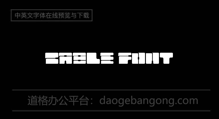 Cable Font字体-英文字体免费字体下载在线转换-道格办公