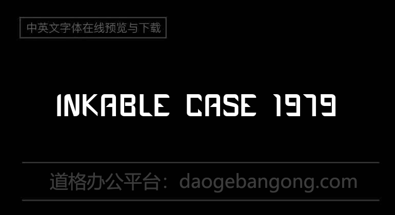 Inkable Case 1979字体-Dariusz Nowacki出品免费字体下载在线转换-道格办公