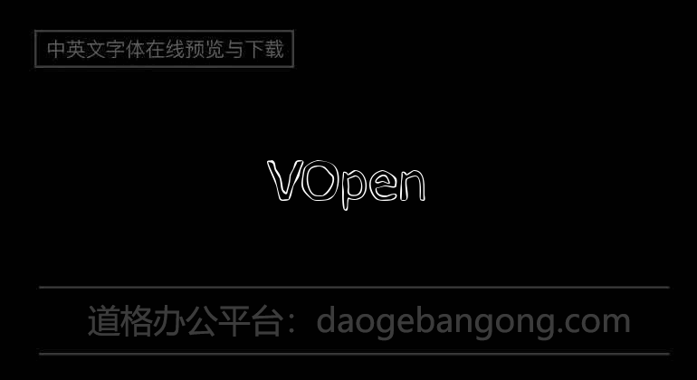VOpen字体-Statica Productions出品免费字体下载在线转换-道格办公