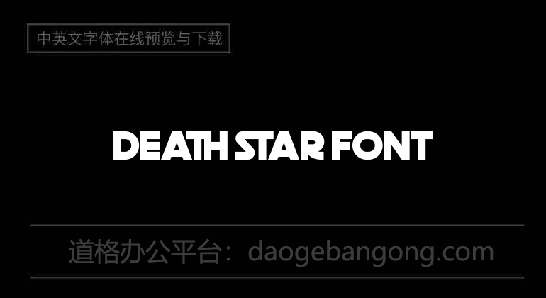 Death Star Font字体-英文字体免费字体下载在线转换-道格办公