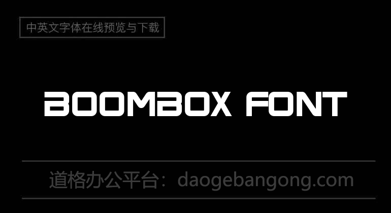 BoomBox Font字体-英文字体免费字体下载在线转换-道格办公