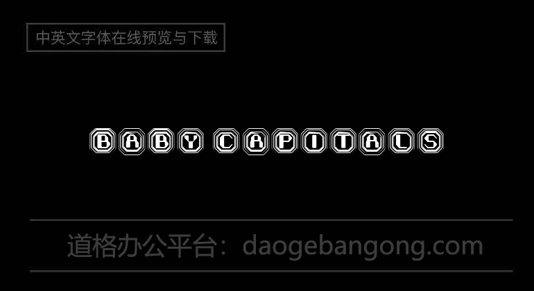 Baby Capitals字体-英文字体免费字体下载在线转换-道格办公