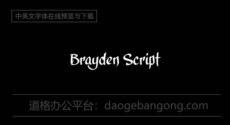 Brayden Script字体-Adam Fathony出品免费字体下载在线转换-道格办公