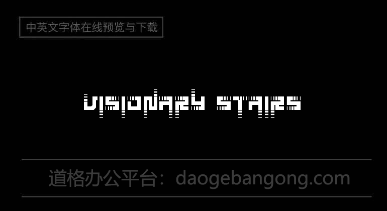 Visionary Stairs字体-英文字体免费字体下载在线转换-道格办公