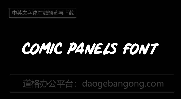 Comic Panels Font字体-英文字体免费字体下载在线转换-道格办公