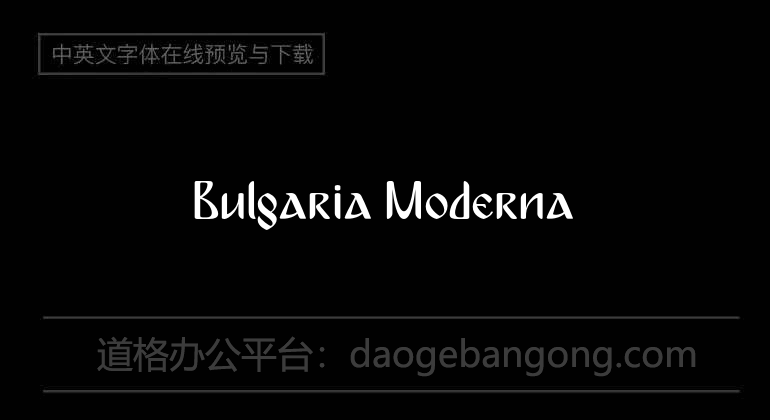 Bulgaria Moderna字体-alphadesigner出品免费字体下载在线转换-道格办公