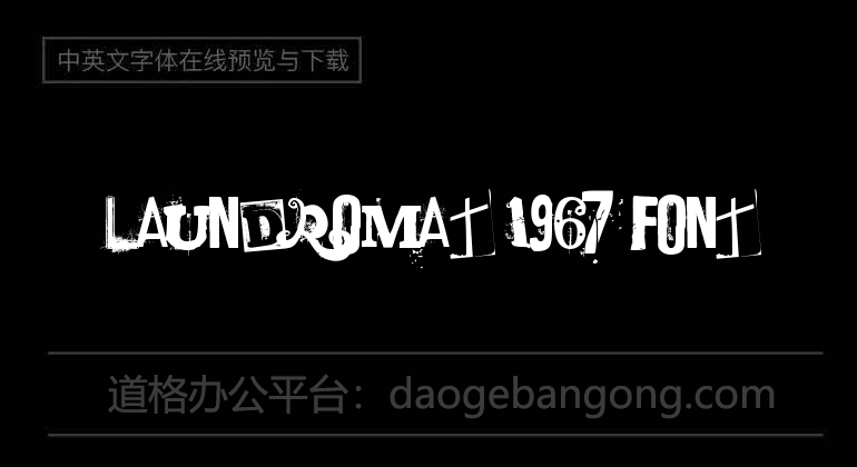 laundromat 1967 Font字体-英文字体免费字体下载在线转换-道格办公