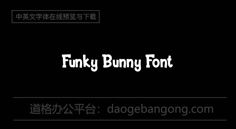 Funky Bunny Font字体-英文字体免费字体下载在线转换-道格办公