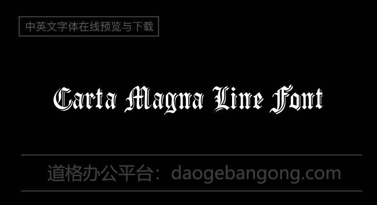 Carta Magna Line Font字体-英文字体免费字体下载在线转换-道格办公