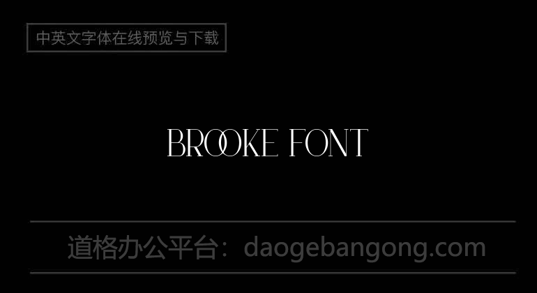 Brooke Font字体-英文字体免费字体下载在线转换-道格办公