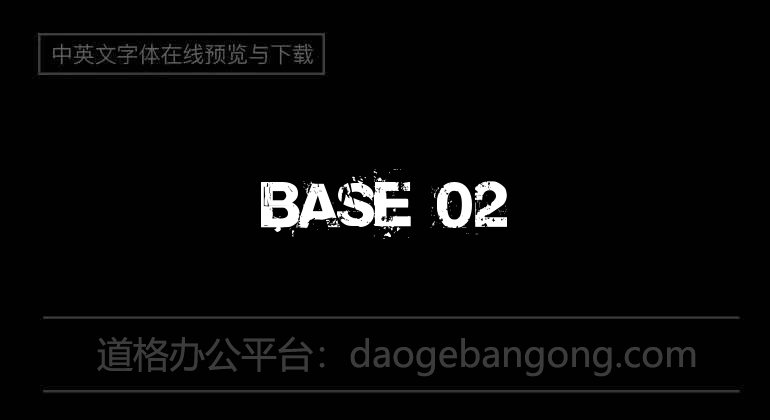 Base 02字体-英文字体免费字体下载在线转换-道格办公