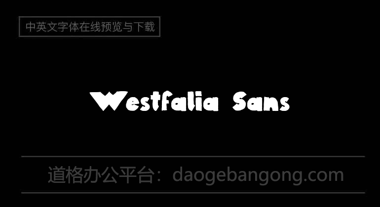 Westfalia Sans字体-Produced by Jonathan Richard免费字体下载在线转换-道格办公