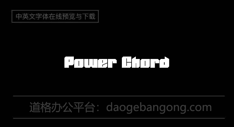 Power Chord字体-Diegoliv出品免费字体下载在线转换-道格办公