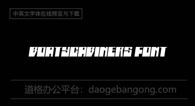 Boatycabiners Font字体-英文字体免费字体下载在线转换-道格办公