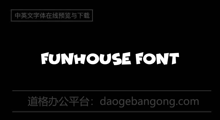 Funhouse Font字体-English Fonts免费字体下载在线转换-道格办公