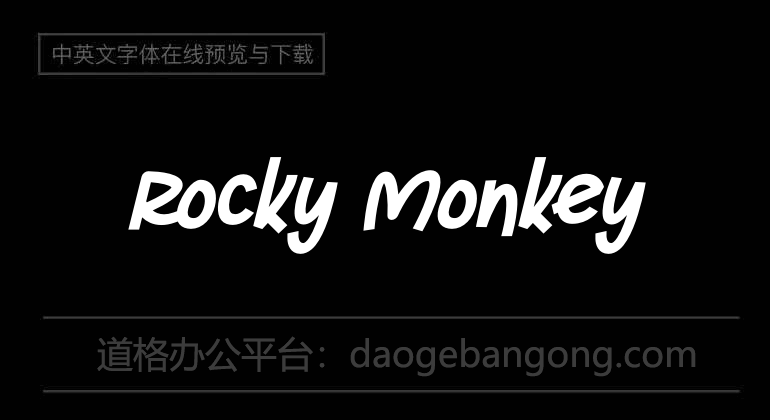 Rocky Monkey字体-英文字体免费字体下载在线转换-道格办公