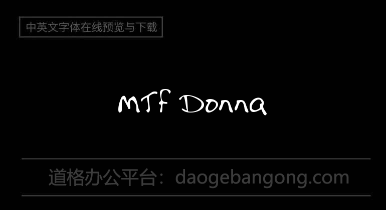 MTF Donna字体-MTF出品免费字体下载在线转换-道格办公