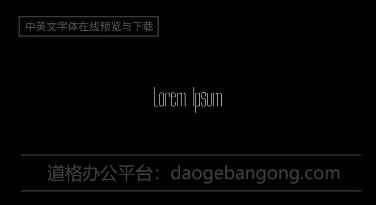 Lorem Ipsum字体-Peter Wiegel出品免费字体下载在线转换-道格办公
