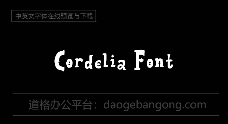 Cordelia Font字体-英文字体免费字体下载在线转换-道格办公