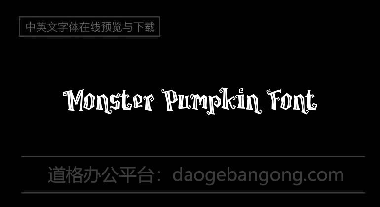 Monster Pumpkin Font字体-英文字体免费字体下载在线转换-道格办公