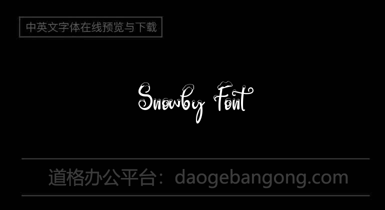 Snowby Font字体-英文字体免费字体下载在线转换-道格办公
