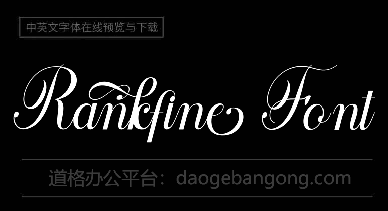 Rank fine Font字体-English Fonts免费字体下载在线转换-道格办公
