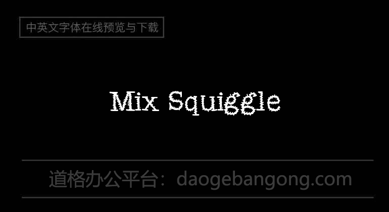 Mix Squiggle字体-英文字体免费字体下载在线转换-道格办公
