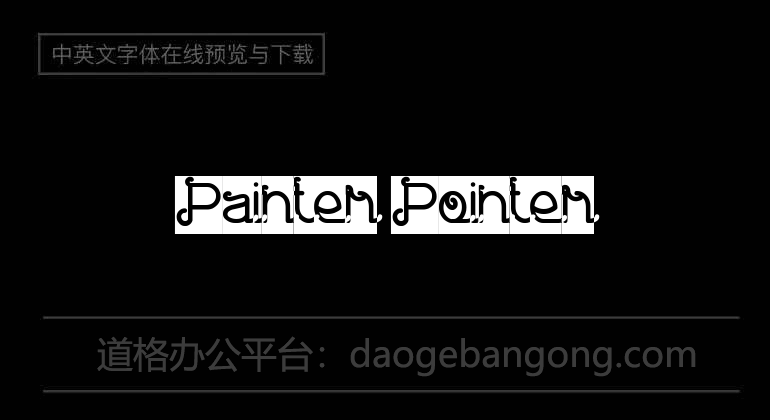 Painter Pointer字体-英文字体免费字体下载在线转换-道格办公