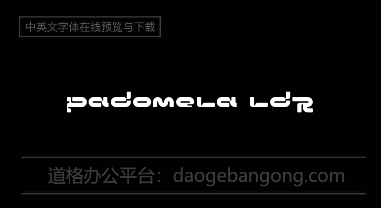 Padomela LDR字体-英文字体免费字体下载在线转换-道格办公