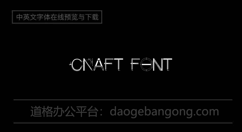 Craft Font字体-Yai Salinas出品免费字体下载在线转换-道格办公
