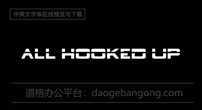 All Hooked Up字体-Darren Rigby出品免费字体下载在线转换-道格办公