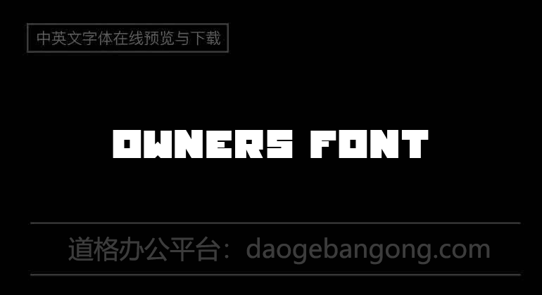 Owners Font字体-英文字体免费字体下载在线转换-道格办公