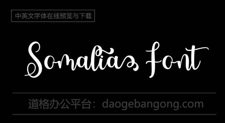Somalia Font字体-English Fonts免费字体下载在线转换-道格办公